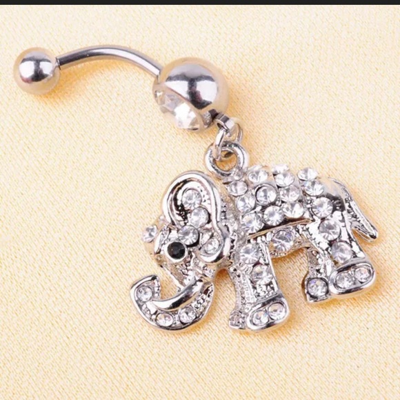 Jewelry | 5 For 15 Bling Elephant Navel Belly Ring | Poshmark
